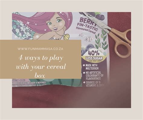 Ways To Play With Your Cereal Box Fun Mamma SA