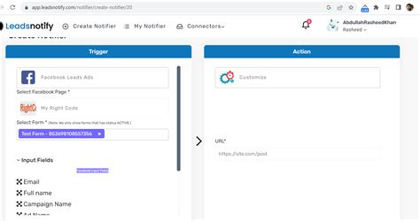 get realtime facebook leads via webhook post call