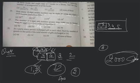 How Many 10 Digit Mobile Numbers Can Be Made By Using Any Digits If Each