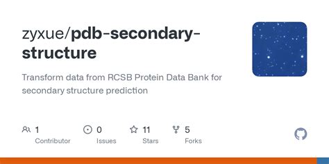 Github Zyxuepdb Secondary Structure Transform Data From Rcsb Protein Data Bank For Secondary