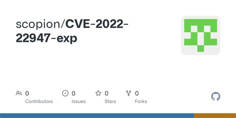 GitHub Scopion CVE 2022 22947 Exp