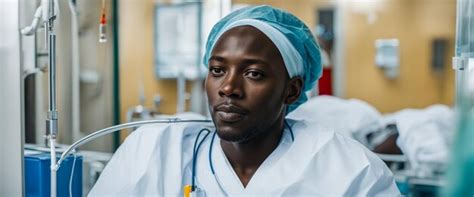 Premium Photo A Patient Is Laying In A Hospital Bed After Surgery