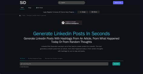 Linkedin Posts Generator Effortless Linkedin Content Creator For Busy Professionals Aitoolnet