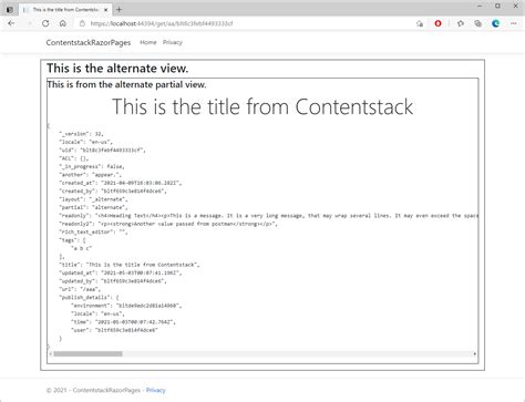 Specify ASP NET Razor Core Pages Layouts And Partial Views With Headless CMS Deliverystack Net