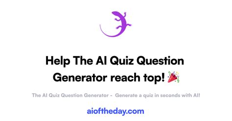 The Ai Quiz Question Generator