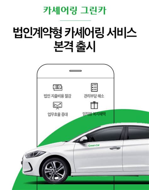 그린카 법인 맞춤형 카셰어링 서비스 출시