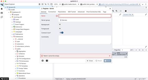 Connecting To Postgres Using Pgadmin Nile Documentation