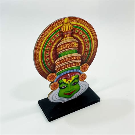 Buy Double Side Canvas Kathakali Colorful Showpiece Decor