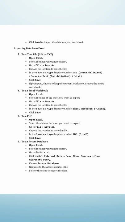 Data Importexport In Excel Briefly Explain Youtubeshorts