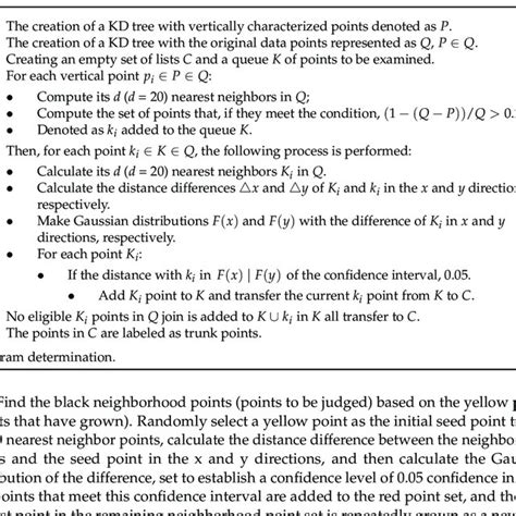Region Growth Algorithm Based On Gaussian Distribution Yellow Points