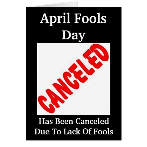 What No April Fools Day Card Zazzle