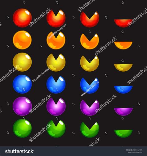 Mobile Game Assets Stock Vector Royalty Free 1031042197 Shutterstock