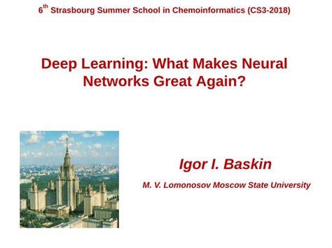 Pdf Deep Learning What Makes Neural Networks Great Againinfochimu Strasbgfrcs32018
