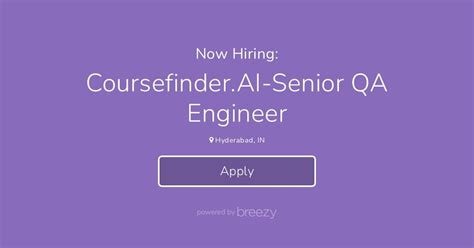 Coursefinderai Senior Qa Engineer At Nexthire