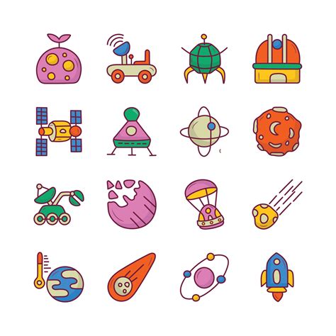 Space Vector Fill Outline Icon Design Illustration Hospitality Symbol On White Background Eps