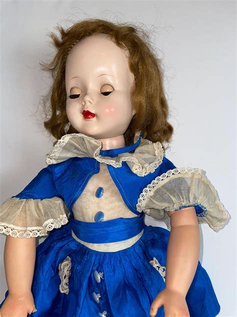 Vintage Unmarked 23 Walking Doll In Good Condition But Missing A Thumb