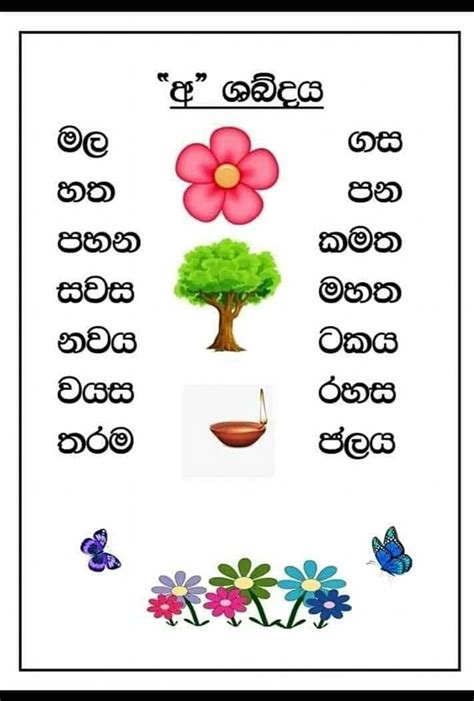 විතර්ක පිල්ලම් සහිත වචන 👌 ️💕🌷 ප්‍රාථමික ශ්‍රේණි වල