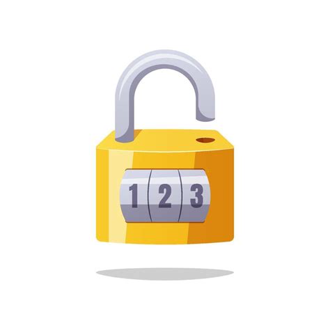 Padlock With Code Isolated On White Background 54889189 Vector Art At Vecteezy