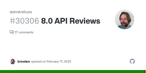 80 Api Reviews · Issue 30306 · Dotnetefcore · Github