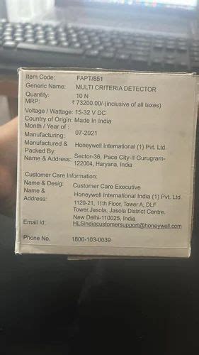 Fapt 851 Notifier Multi Detector At ₹ 1600 Piece Multi Sensor