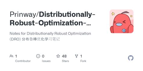 Distributionally Robust Optimization Notesrecent Advancesmd At Main · Prinwaydistributionally