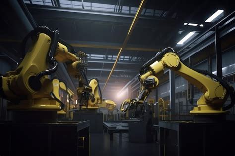 Premium Photo Robotic Arm In Factory Ai Generated