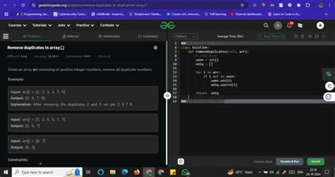 Akshat Srivastava On Linkedin 365daysofcode Leetcode Gfg