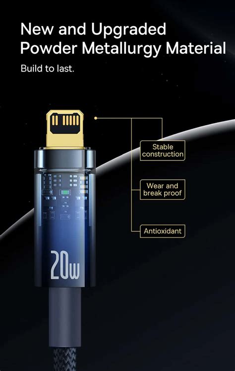Baseus Explorer Series Auto Power Off Transparent Shell Type C To Lightning W Fast Charging