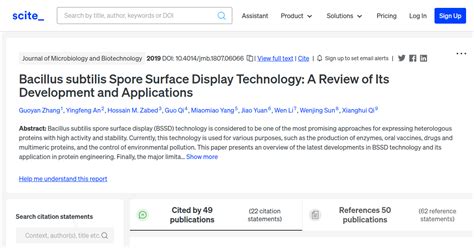 Bacillus Subtilis Spore Surface Display Technology A Review Of Its Development And Applications