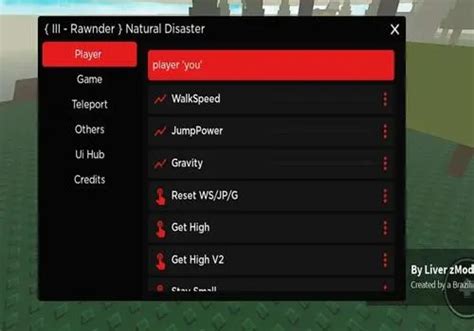 Natural Disaster Survival Script Walkspeed Jump Power Reset Roblox Scripter