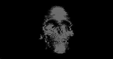 Ascii Skull Skull Sticker Teepublic