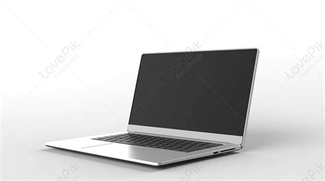 흰색 배경에 3d 그림으로 표시된 빈 화면 노트북의 측면 보기 컴퓨터 기술 배경 노트북 컴퓨터 배경 보기 배경 이미지 Hd 컴퓨터 기술 노트북 컴퓨터 보기 배경