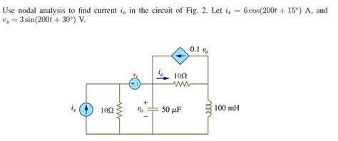 [get answer] use nodal analysis to find current io in the circuit of