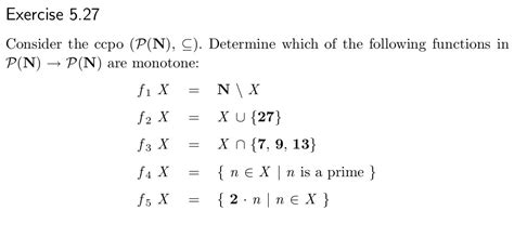 Solved Exercise From Semantics With Application Chegg