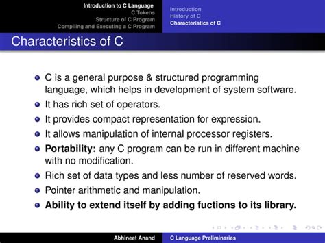 C Language Preliminaries Pdf Programming Languages Computing