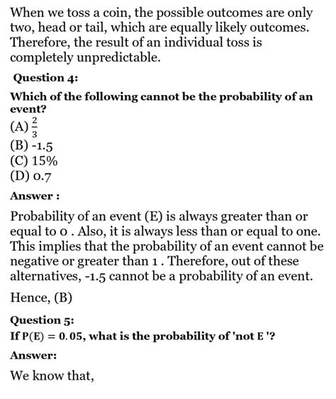 Ncert Solutions For Class 10 Maths Chapter 14 Probability Readaxis