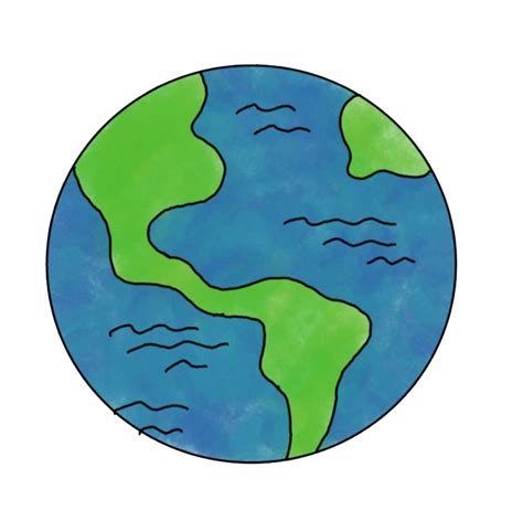 Рисунки земного шара для детей