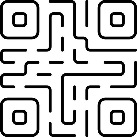 qr code black stroke icon or symbol 24158120 vector art at vecteezy
