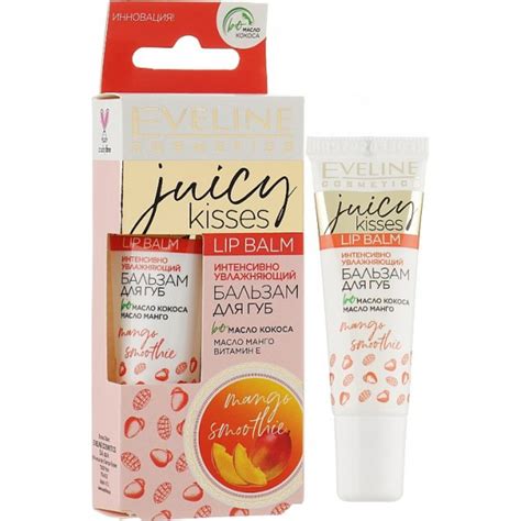 Eveline Juicy Kisses Mango Интенсивно увлажняющий бальзам для губ ...
