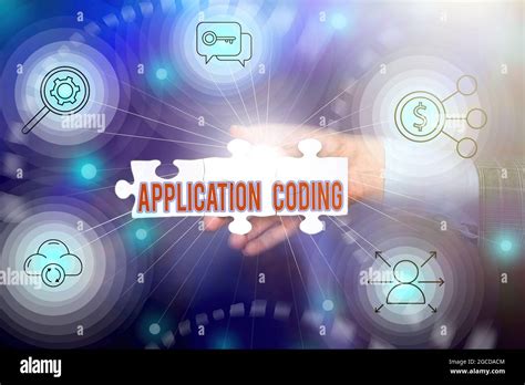 Writing Displaying Text Application Coding Conceptual Photo Process By