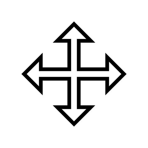 Drag Cursor Symbol Icon In Line Style Design Isolated On White Background Editable Stroke