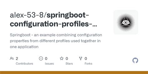Github Alex 53 8springboot Configuration Profiles And Env Variables