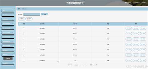java vue计算机毕设钓鱼爱好者交流平台【源码 开题 论文 程序】 csdn博客