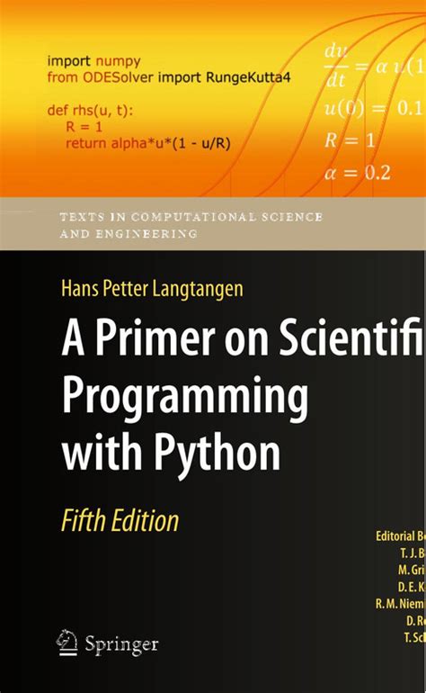 A Primer On Scientific Programming With Python Essential Techniques
