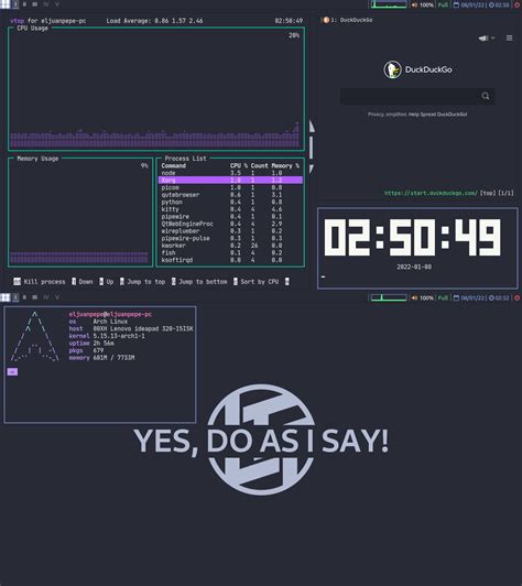 Qtile My First Rice Unixporn