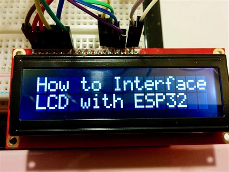 Esp32 How To Interface Lcd With Esp32 Microcontroller Development Board Trybotics