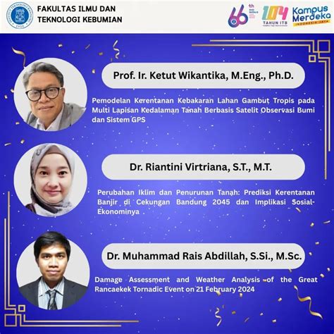 Dosen Fitb Penerima Dana Riset Itb Skema Unggulan Tahun 2025 Fitb