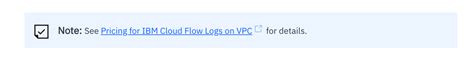 Flow Log Pricing Faq Link Goes To Vsi Provisioning Page · Issue 170 · Ibm Cloud Docs Vpc · Github