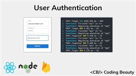 User Authentication With React Nodejs And Firebase