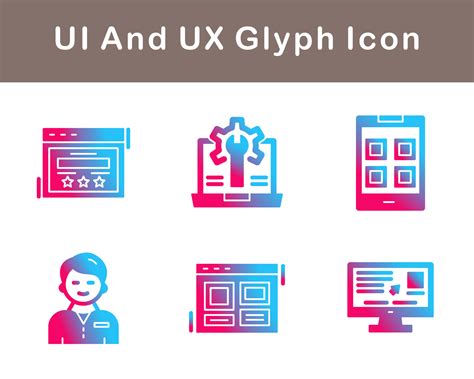 UI And UX Vector Icon Set Vector Art At Vecteezy